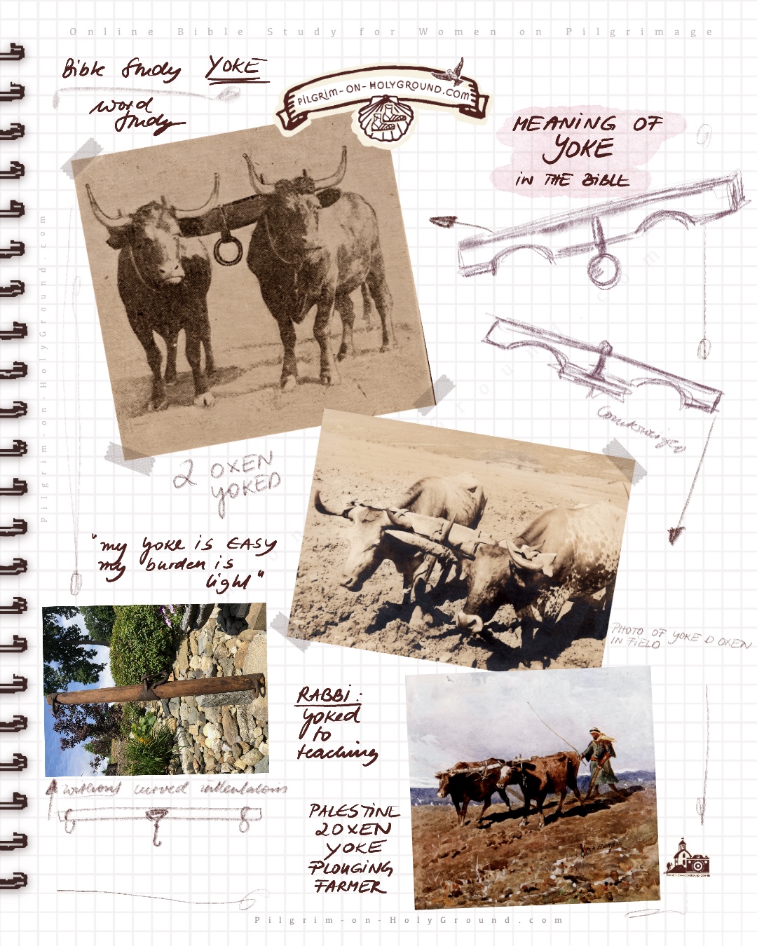 Meaning of yoke in the Bible, My Yoke is Easy Biblical Verse Mapping